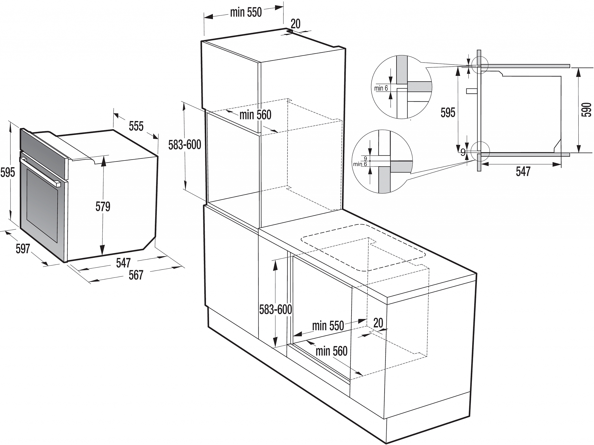 Elektrická rúra samostatná s funkciou pary VTPS 547 BX | MORA